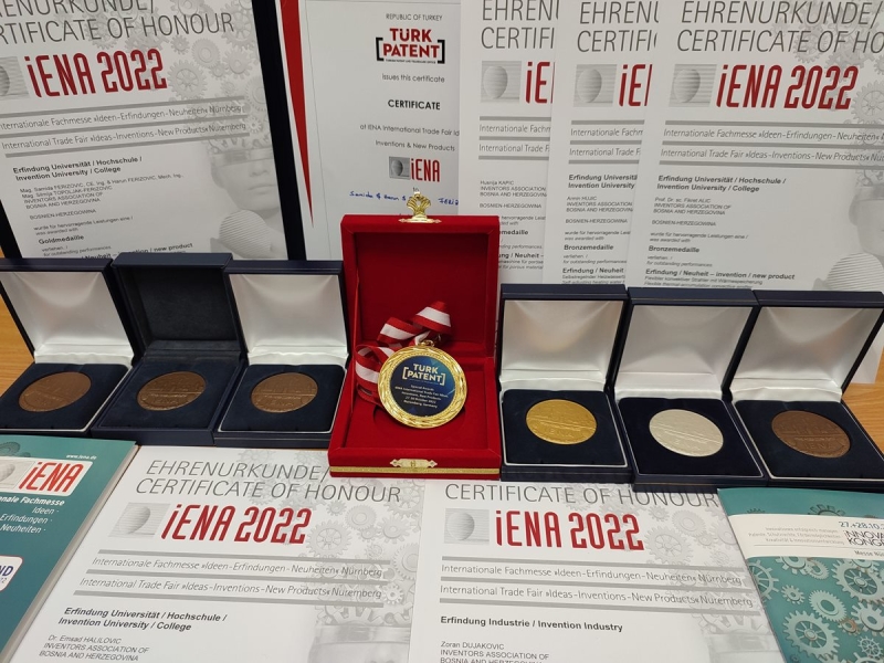 Žetva medalja bh. inovatora u Nurnbergu: Zlatna medalja za trojku ...