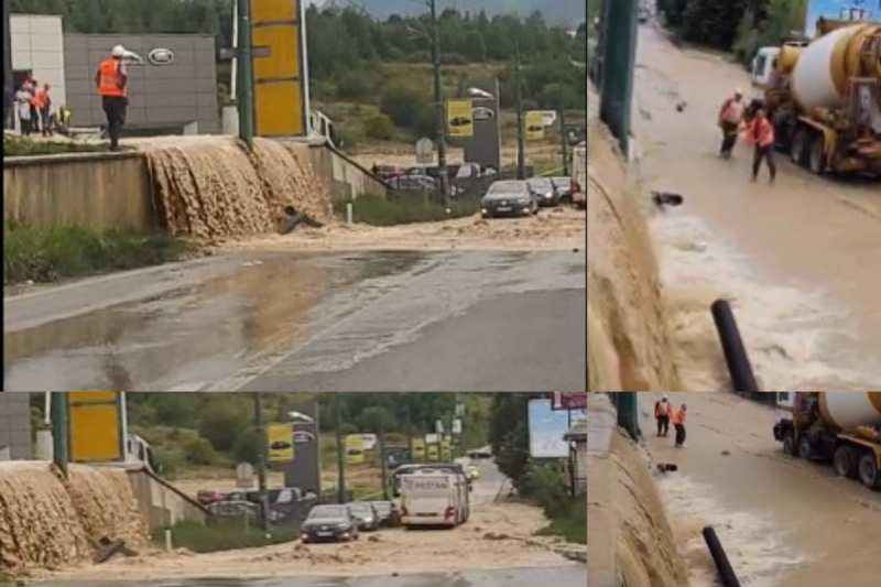 Haos u naselju Bare: Novi kvar na glavnom cjevovodu, poplavljen kolovoz u Alipašinoj ulici