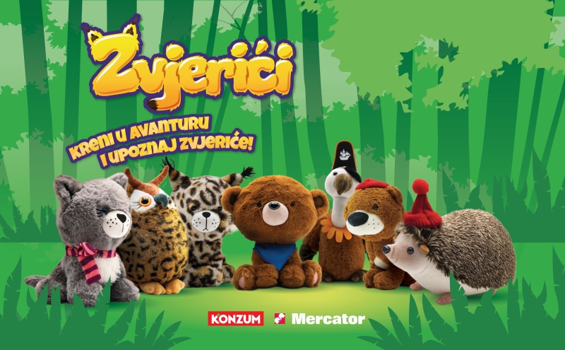 Euforija za plišanim Zvjerićima u Konzumu i Mercatoru sve veća