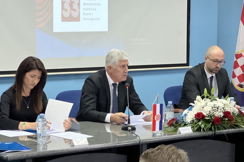 Čović: Izmjene Ustava BiH nisu realne, bez izmjena Izbornog zakona neće biti otvorenih vrata EU