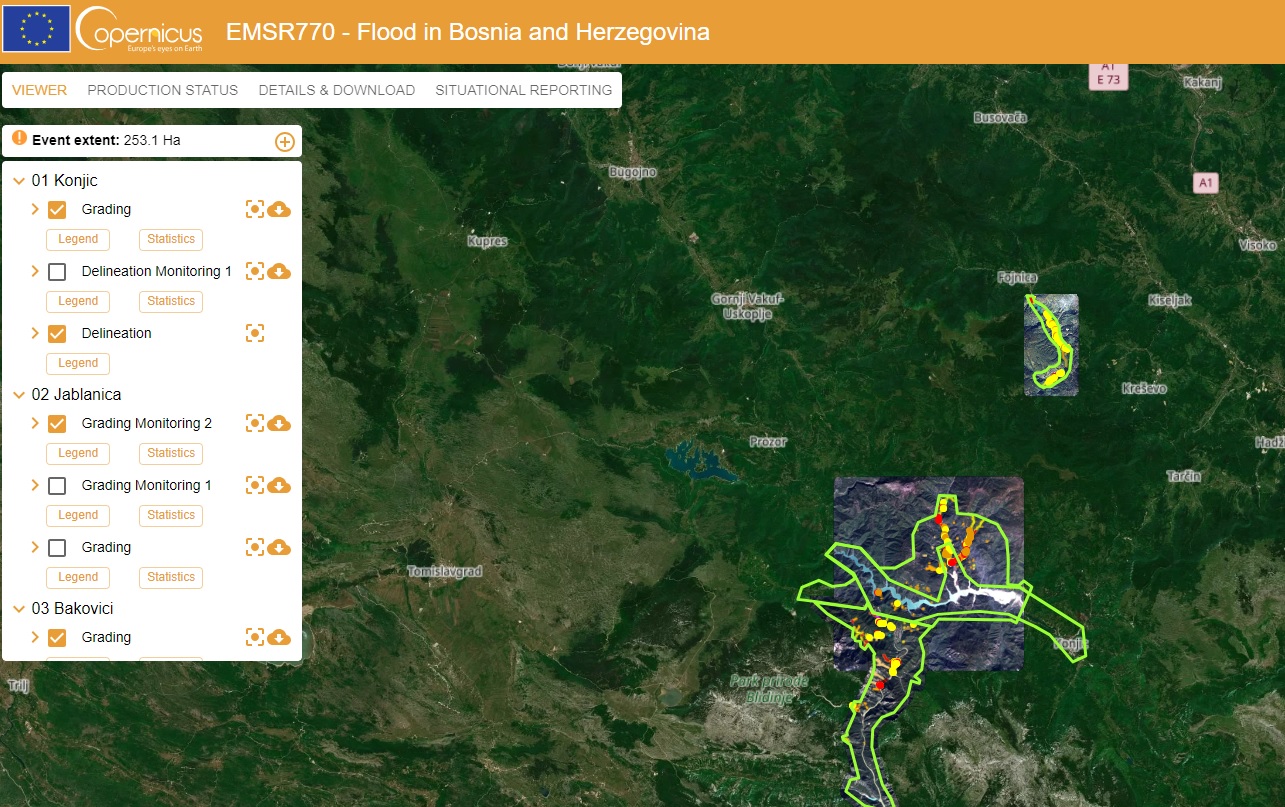 Pogledajte satelitske snimke štete nakon poplava u BiH
