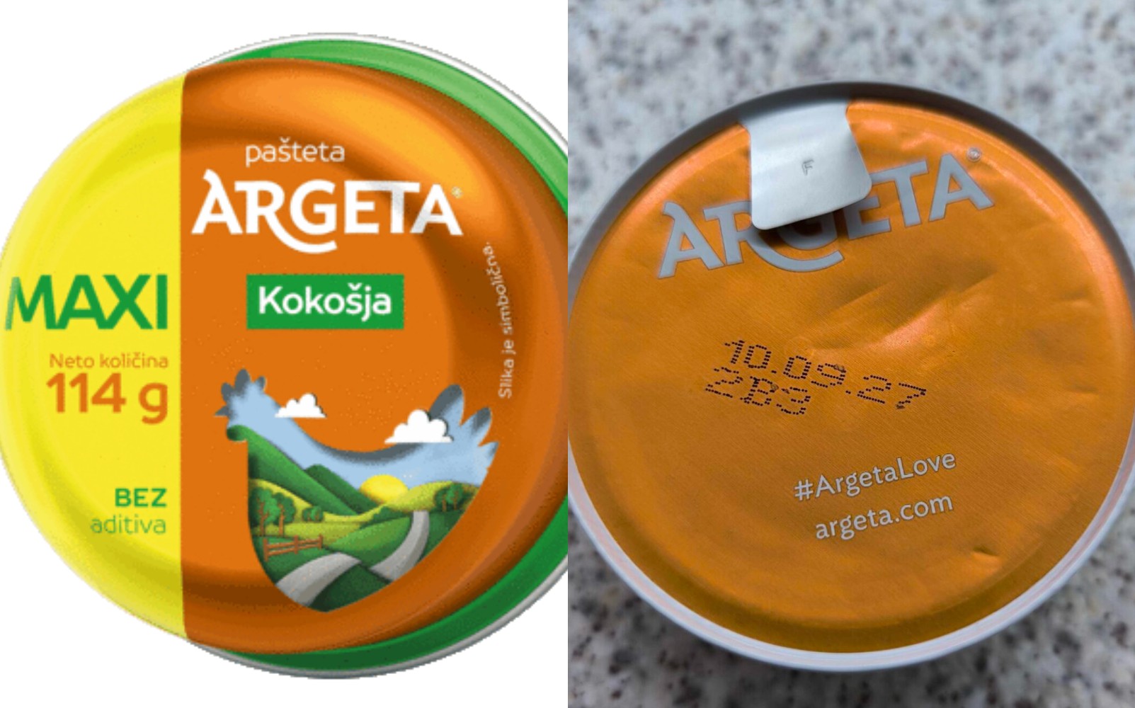 S tržišta BiH povlači se serija "Argete" od 114 grama