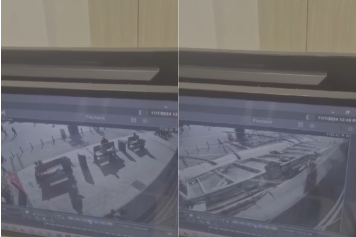 Pojavio se snimak urušavanja nadstrešnice u Novom Sadu: Betonska konstrukcija pala na ljude