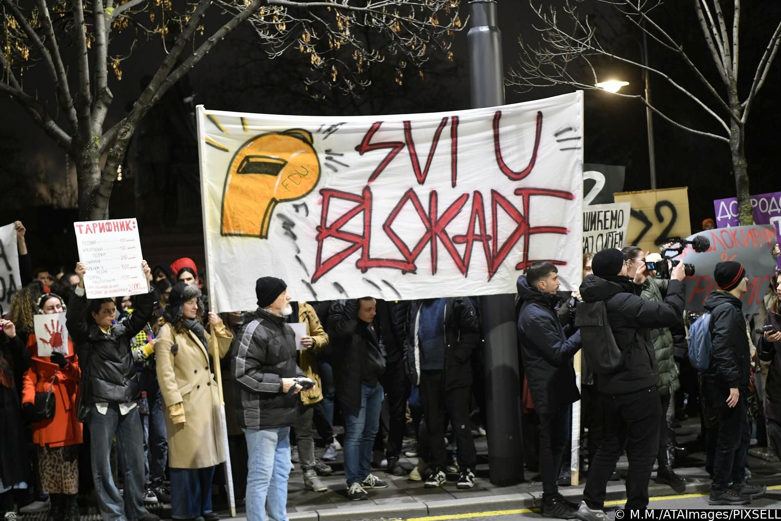 Beogradski studenti izviždali Vučića i Brnabić