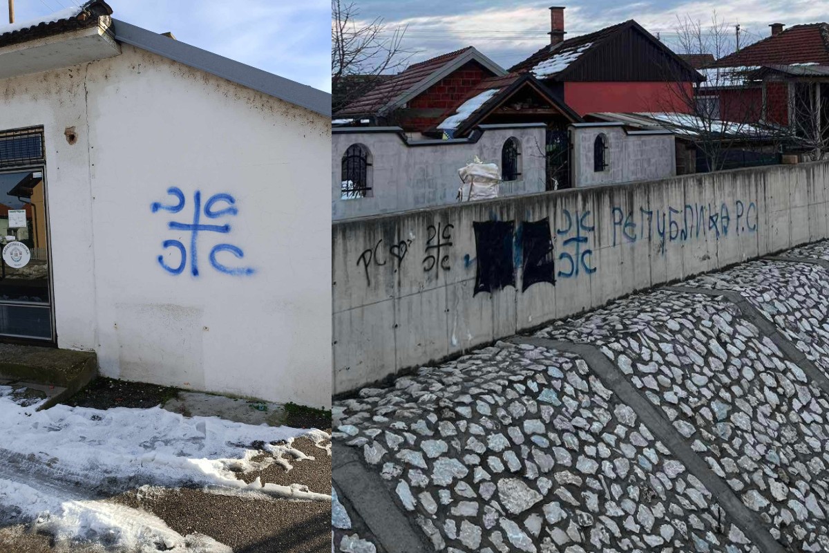Novi januar, nove provokacije: U Janji jutros osvanuli nacionalistički grafiti, povratnici ...
