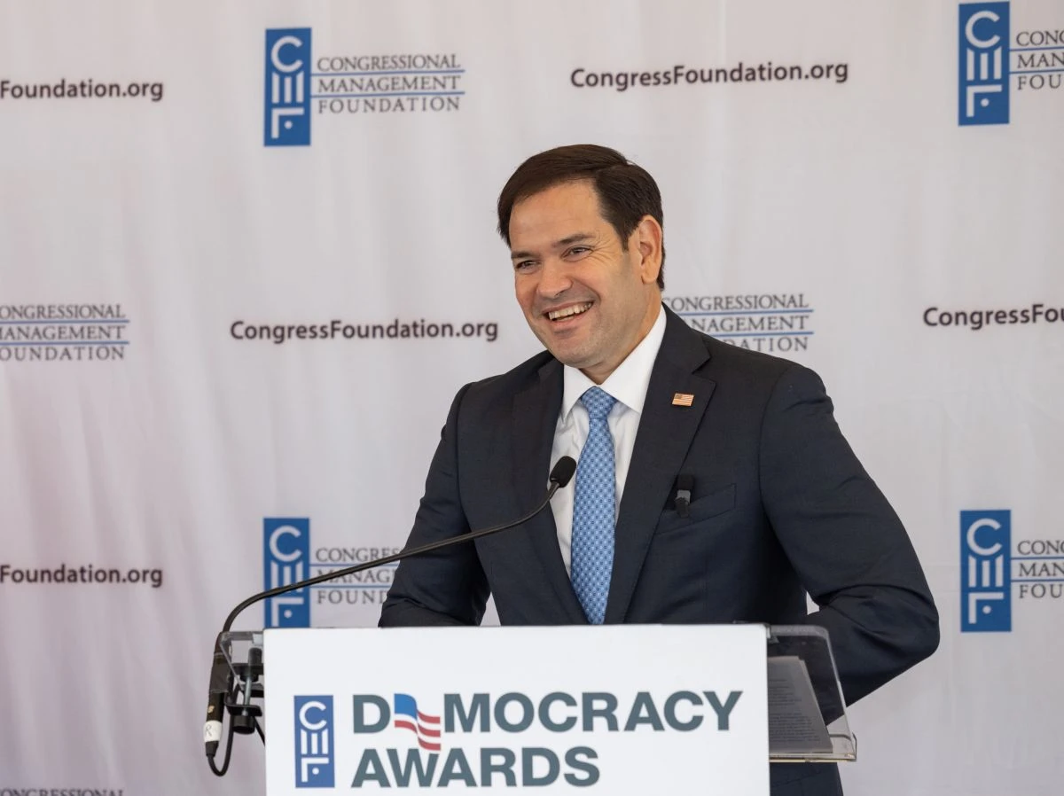 Američki državni sekretar Marco Rubio i saudijski princ bin Salman ...
