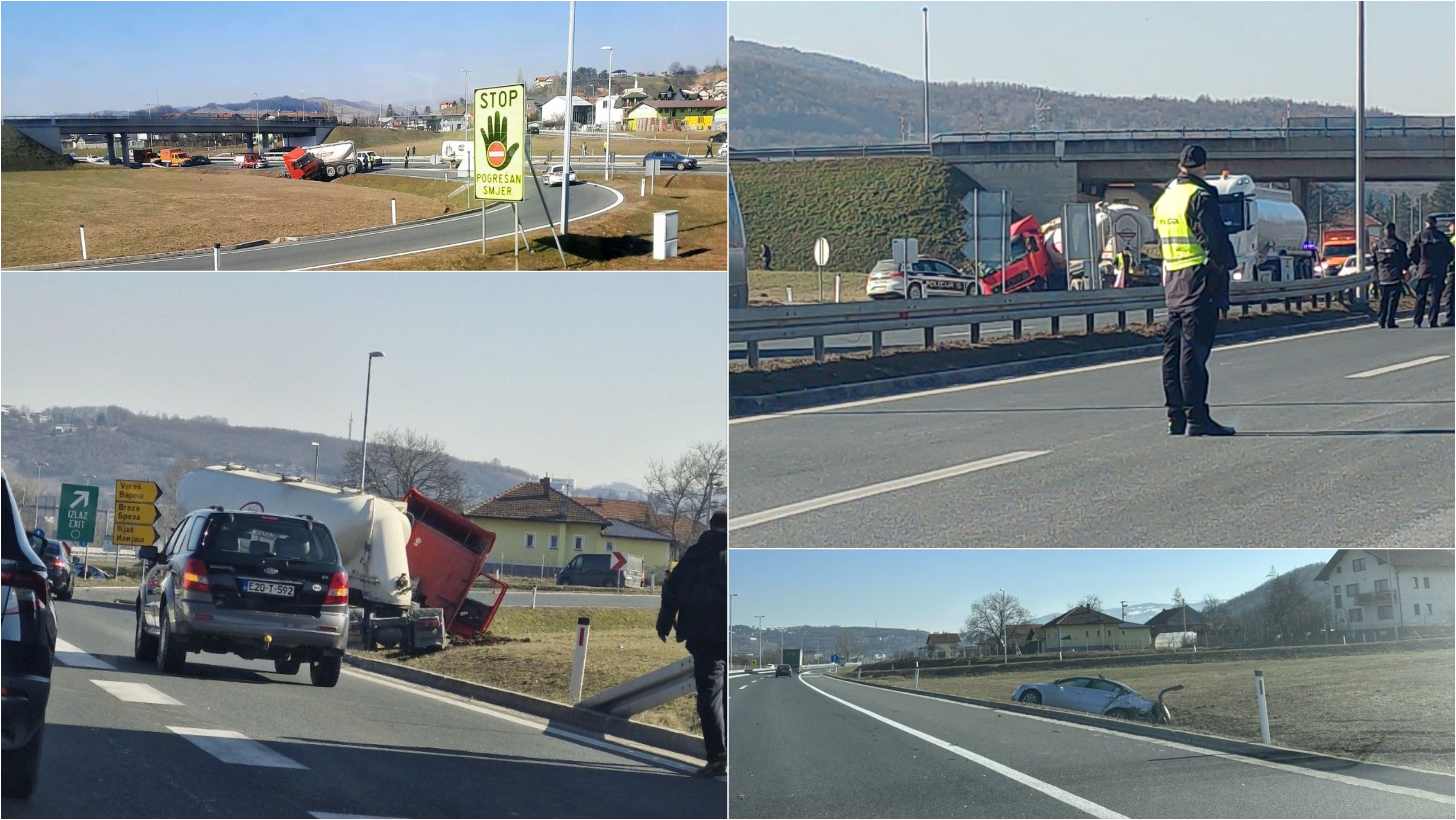 Težak udes na A1 u Podlugovima, učestvovali kamion s cisternom i auto ...