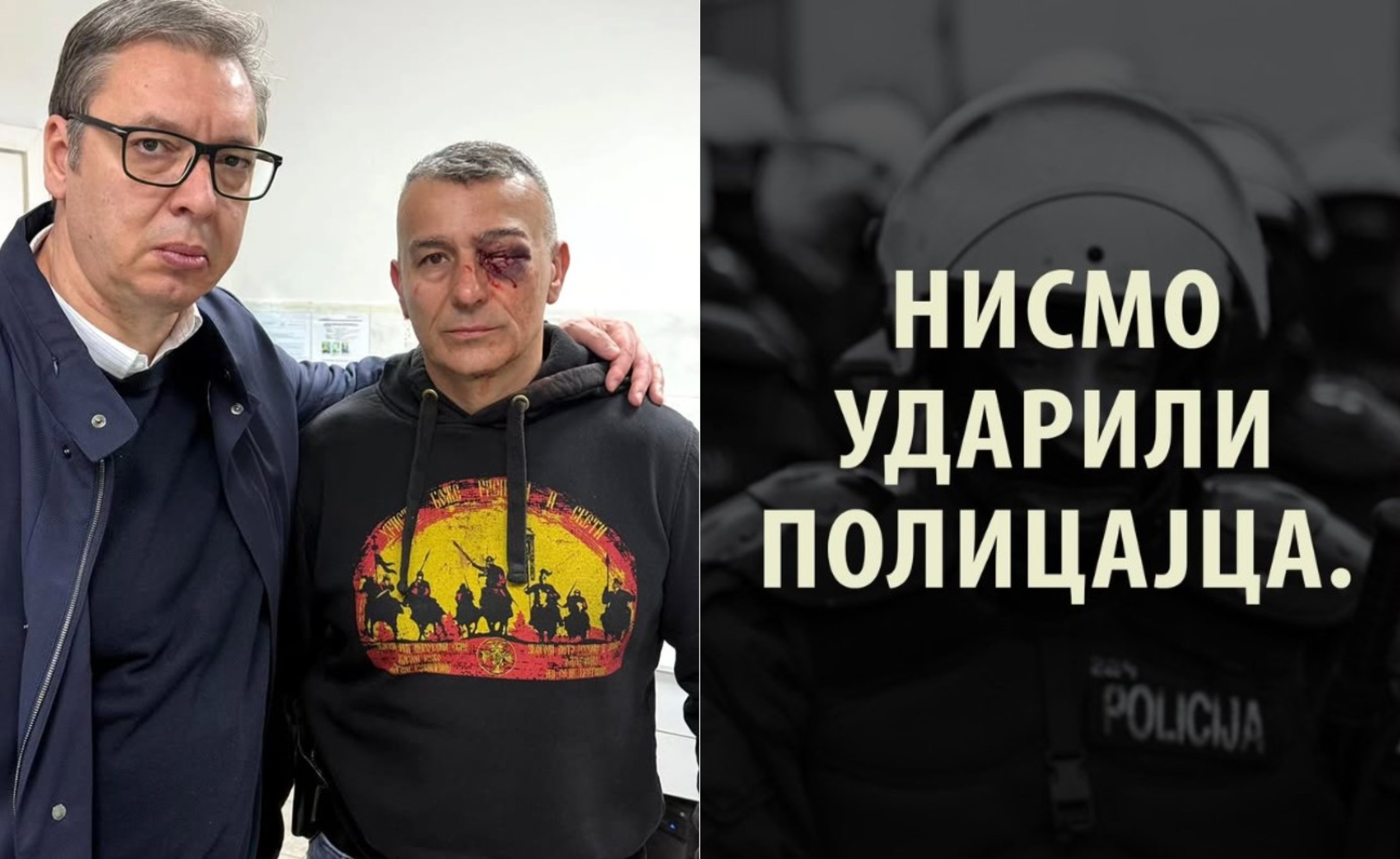 Studenti zahtijevaju od RTS-a da objavi snimak napada na policajca za kojeg Vučić tvrdi da su ga ...