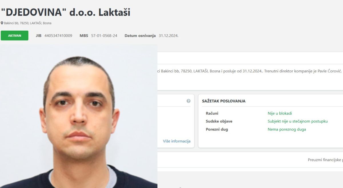 Dodikov zet osnovao novo preduzeće